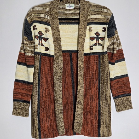 Riddles By Elliot | Sweaters | Vintage 7s Tribal Cardigan Sweater ...